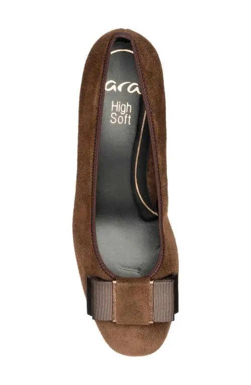 ARA Garnet Suede Pump - Mocca