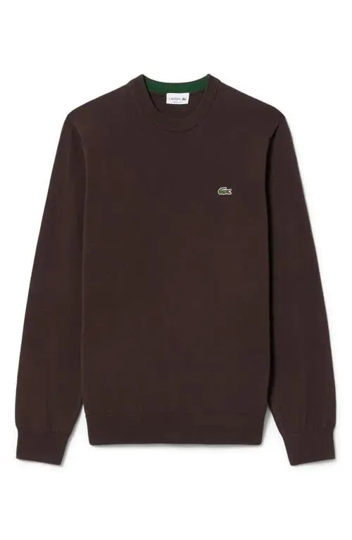 Lacoste Cotton Jersey Crewneck Sweater - Buffalo