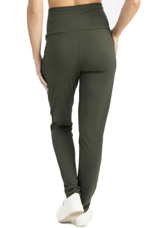 ANGEL MATERNITY Tapered Casual Maternity Pants - Khaki