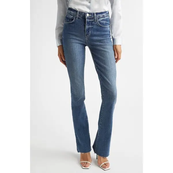 L'Agence Ruth High-waist Straight-leg Jeans - Fair Oak