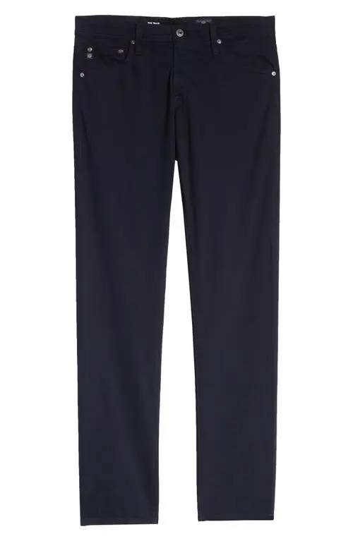 Ag Tellis Sueded Stretch Sateen Slim Leg Pants - Rich Navy