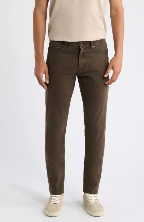 Ag Tellis Sueded Stretch Sateen Slim Leg Pants - Sulfur Burnt Umber