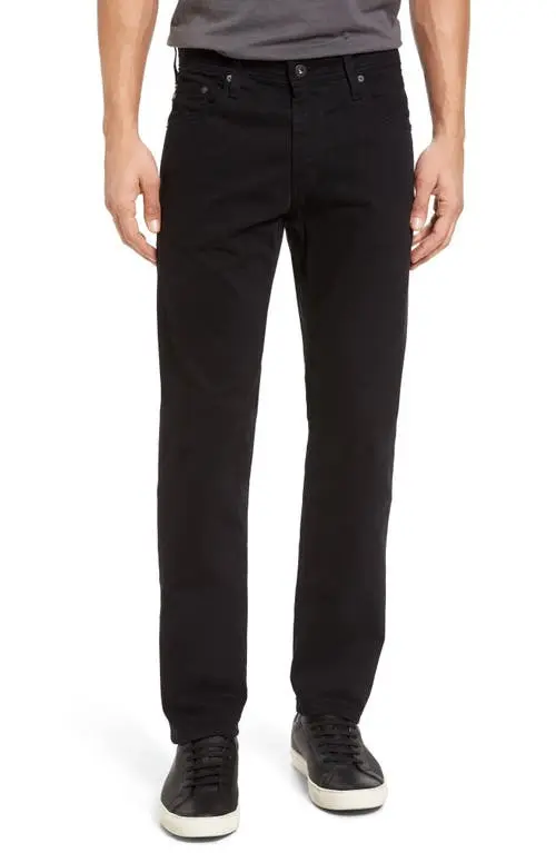 Ag Tellis Sueded Stretch Sateen Pants - Super Black