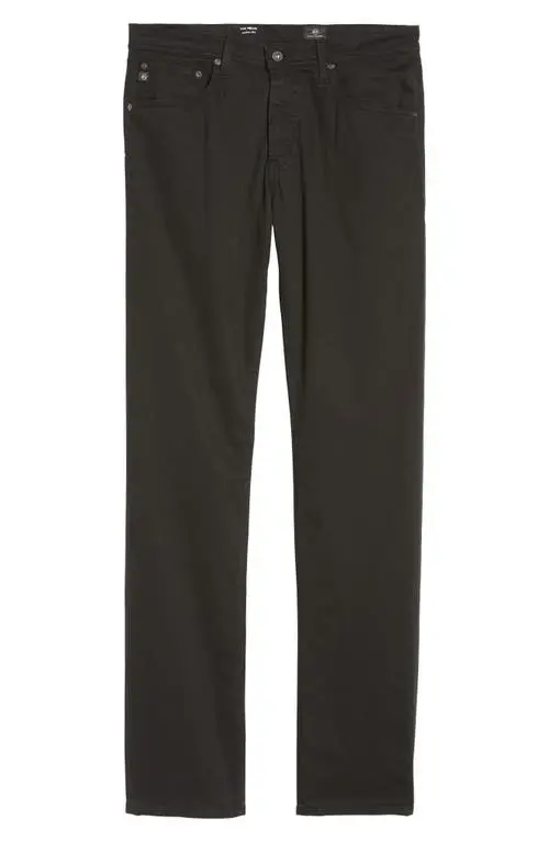 Ag Tellis Sueded Stretch Sateen Slim Leg Pants - Super Black