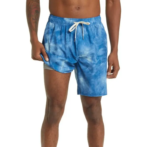 FAIR HARBOR Anchor Swim Trunks - Clark Blue