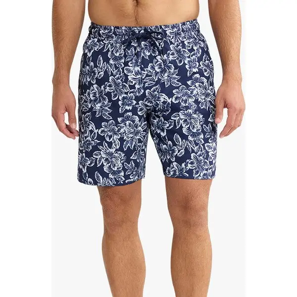 FAIR HARBOR Anchor Swim Trunks - Navy Botanical