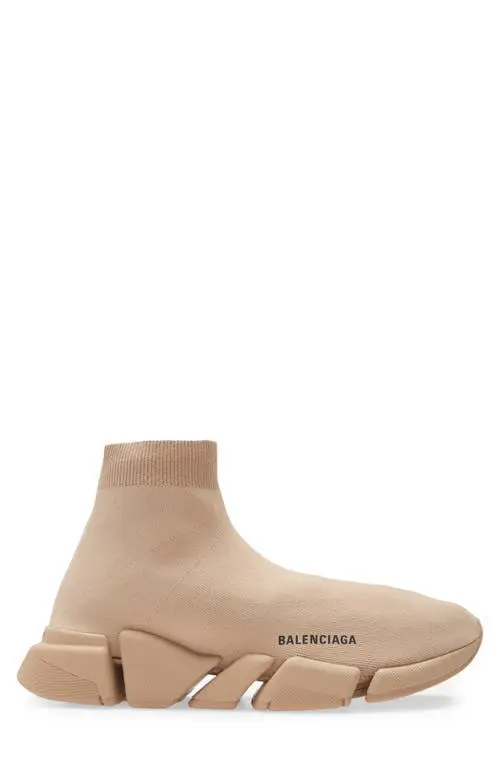 Balenciaga Speed Lt 2.0 Knit Slip-on - Beige