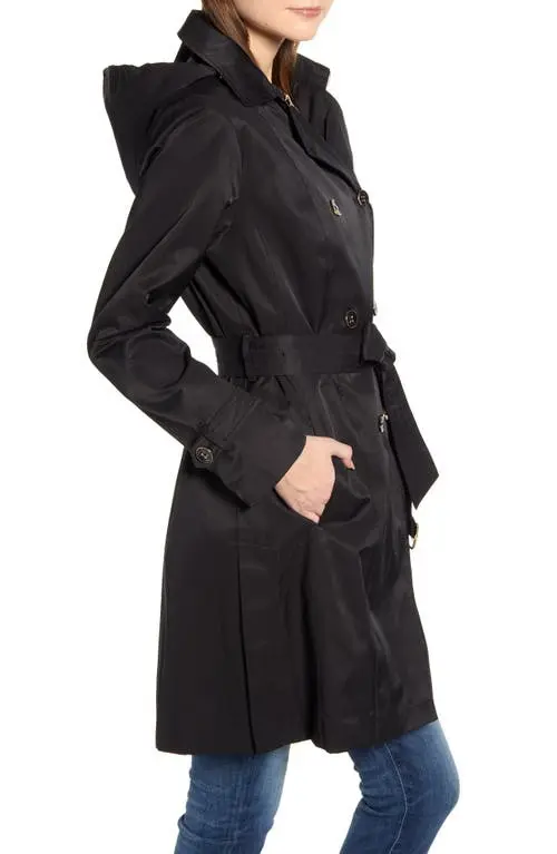 Cole Haan Hooded Trench Coat