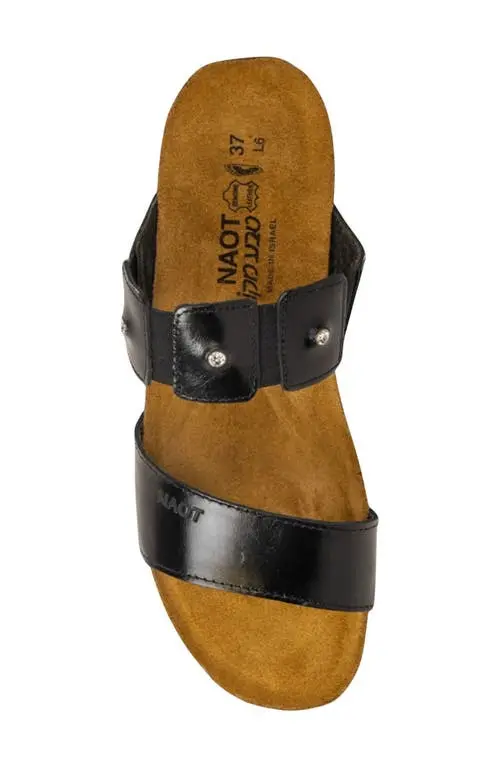 Naot Ashley Studded Sandals - Black Madras