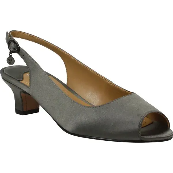 J. Reneé Jenvey Slingback Sandal - Dark Gray