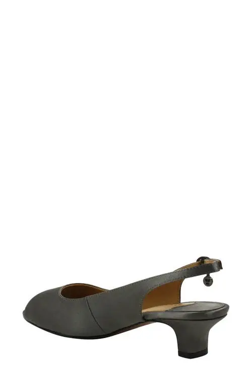 J. Reneé Jenvey Slingback Sandal - Dark Gray