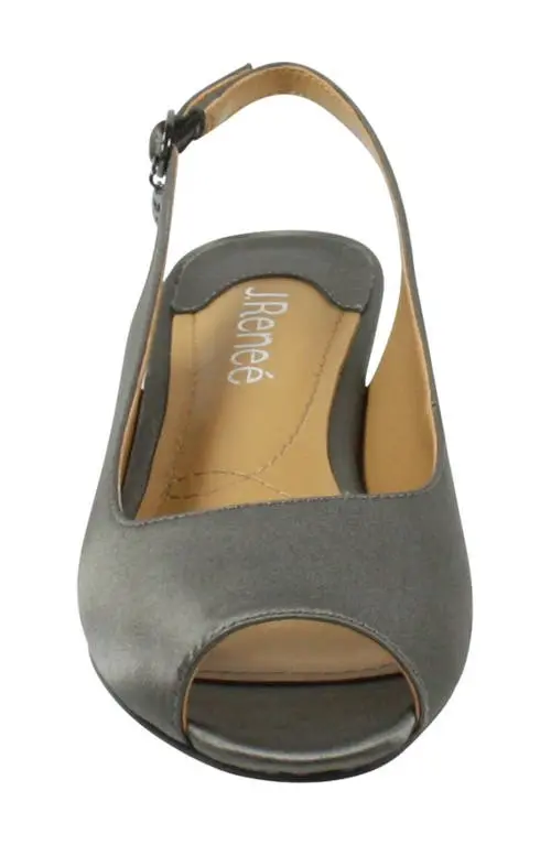 J. Reneé Jenvey Slingback Sandal - Dark Gray