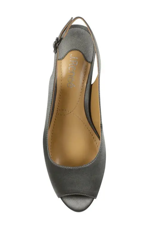 J. Reneé Jenvey Slingback Sandal - Dark Gray
