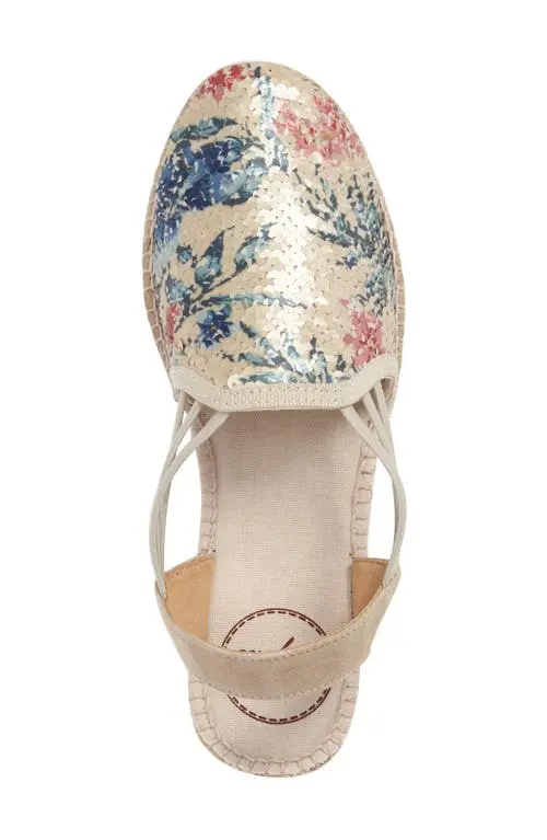TONI PONS Noa Espadrille Sandal - Multi Fabric/beige Suede