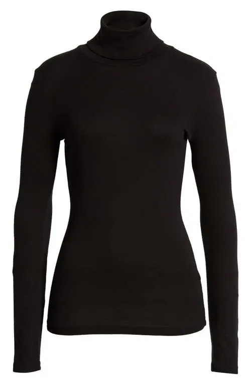 Splendid Classic Turtleneck - Black