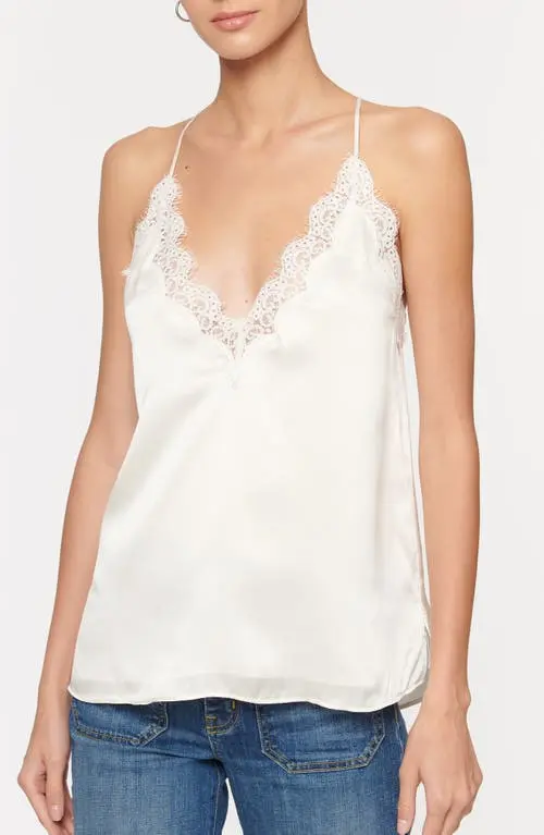 Cami Nyc Everly Silk Camisole - White