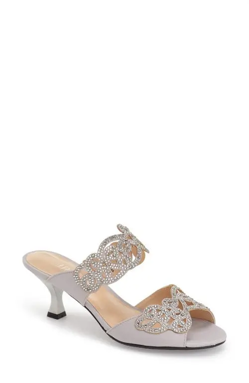 J. Reneé Francie" Evening Sandal - Silver