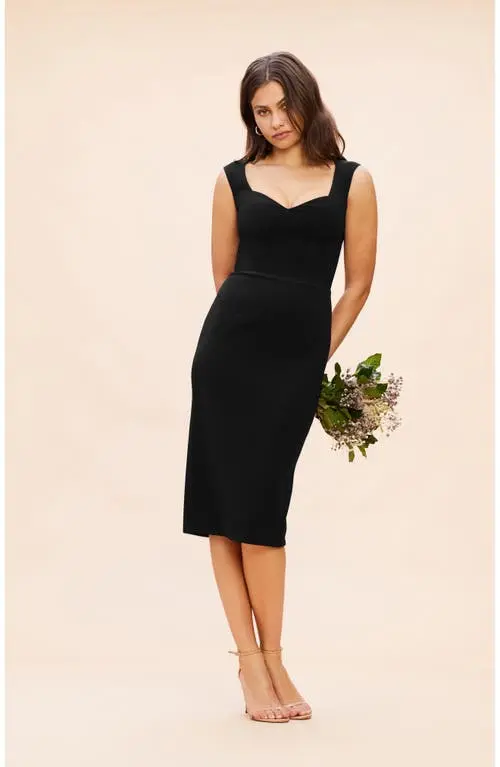 open lace back dress Elle Dress – Dress the Population main image 0