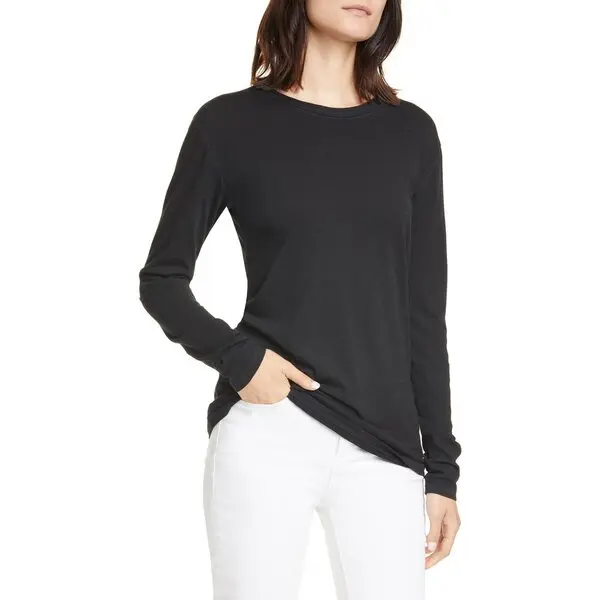 Rag & Bone The Long Sleeve Tee - Black