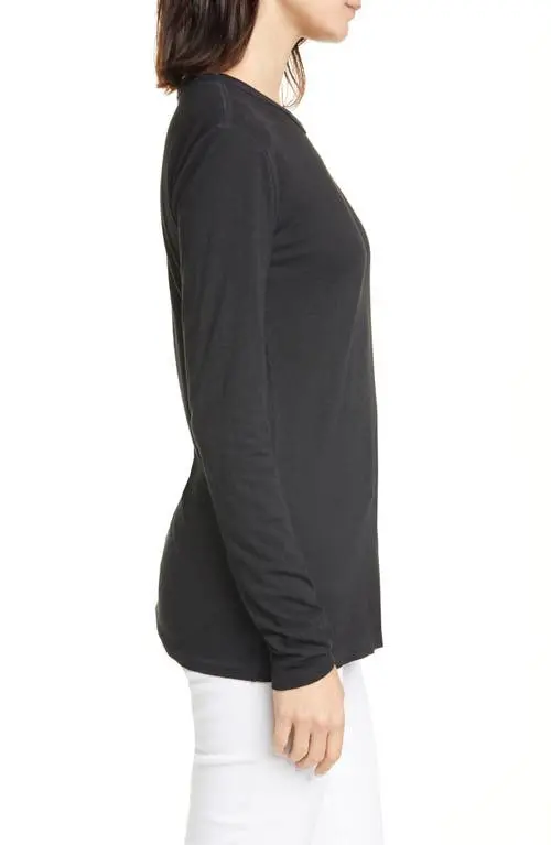 Rag & Bone The Long Sleeve Tee - Black