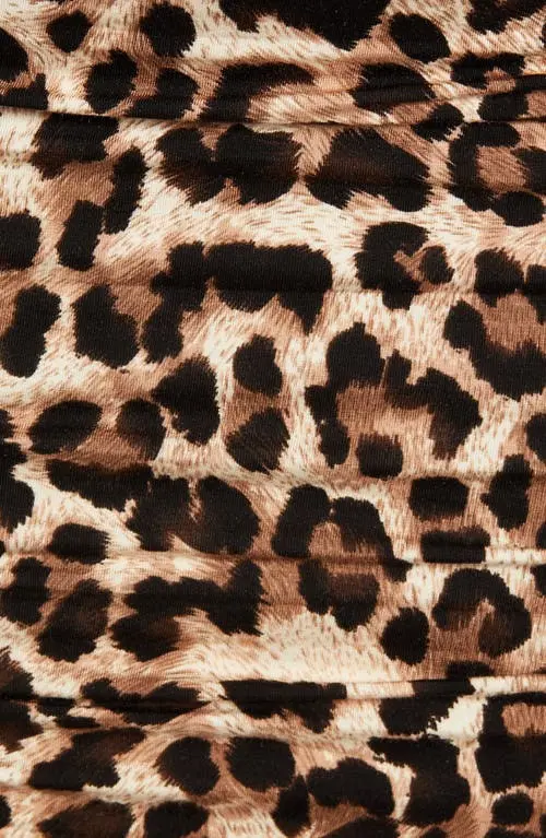 ANGEL MATERNITY Ruched Leopard Print Skirt