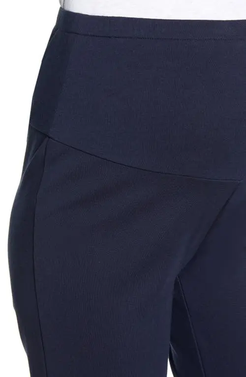 ANGEL MATERNITY Straight Leg Trousers - Navy
