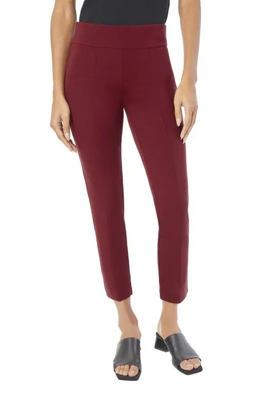 Jones New York Compression Pull-on Pants - Bordeaux