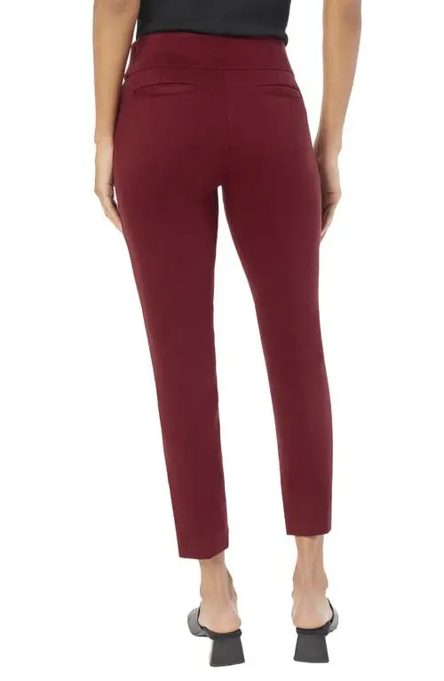 Jones New York Compression Pull-on Pants - Bordeaux