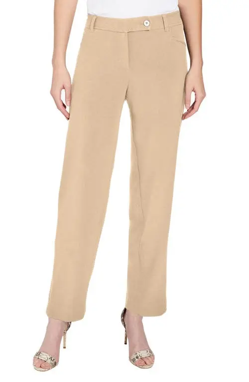 Jones New York Straight Leg Pants - Praline