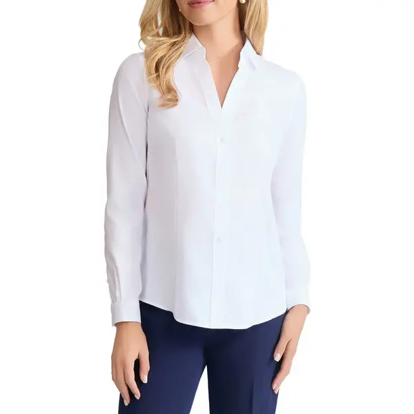 Jones New York Cotton Shirt - White