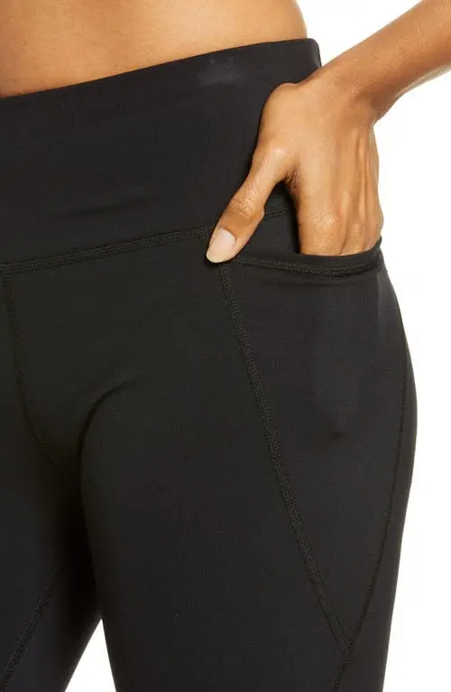 Sweaty Betty Power Workout Crop Pocket Leggings - Black