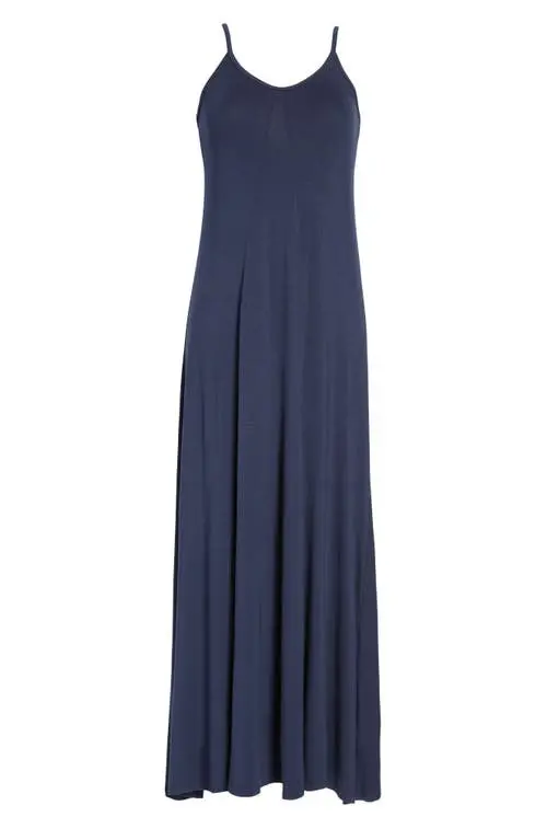 Loveappella Stretch-knit Maxi Dress - Midnight Blue