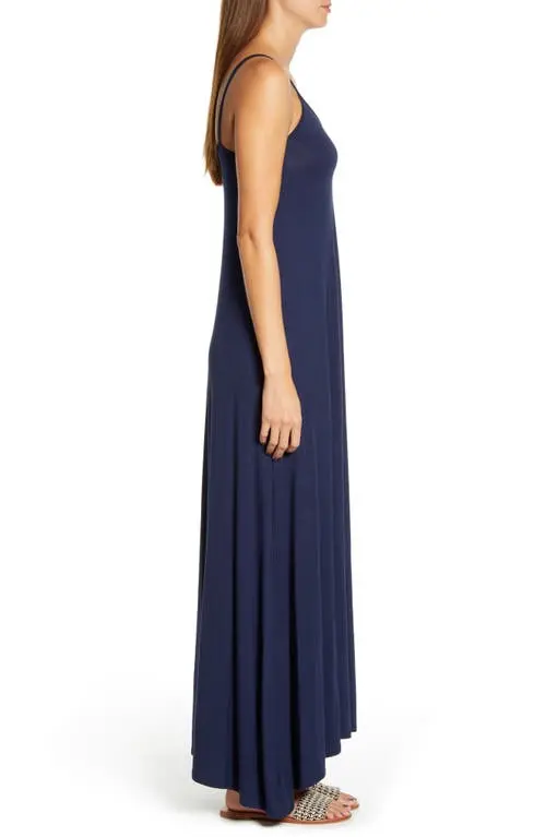 Loveappella Stretch-knit Maxi Dress - Navy