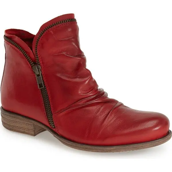 Miz Mooz Luna Ankle Boots - Red