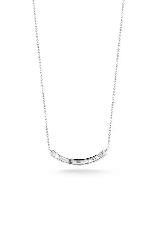 DANA REBECCA DESIGNS Sadia Diamond Bar Necklace - White Gold