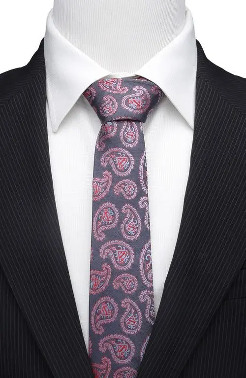 CUFFLINKS, INC. Paisley Superman Logo Neck Tie - Blue