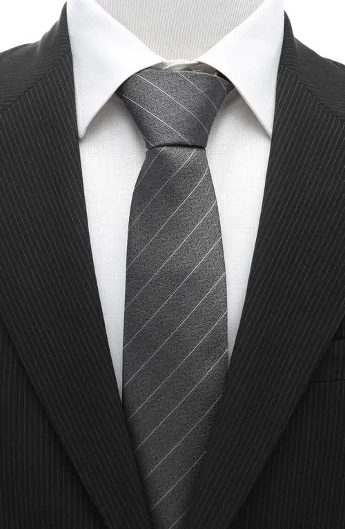 CUFFLINKS, INC. Striped Neck Tie - Gray