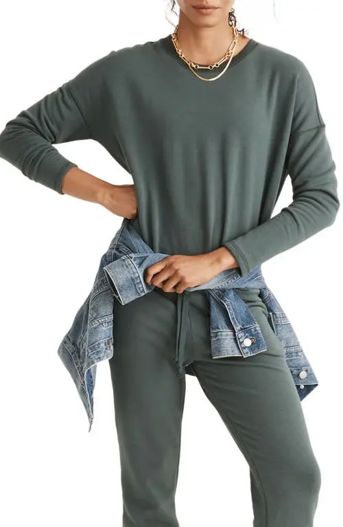 Madewell Mwl Superbrushed Easygoing Sweatshirt