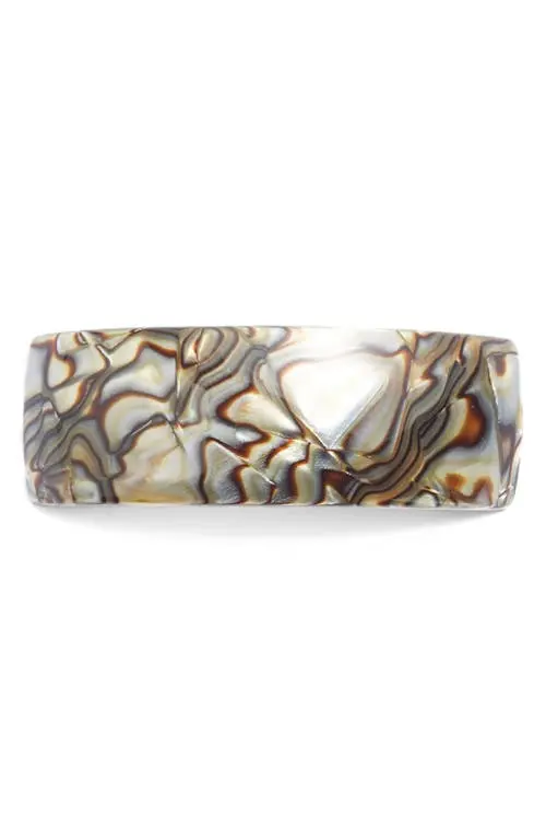 France Luxe Volume Rectangle Barrette - Onyx