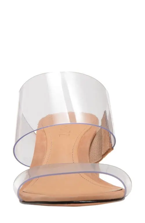 Schutz Victorie Slide Sandal - Transparente/honey