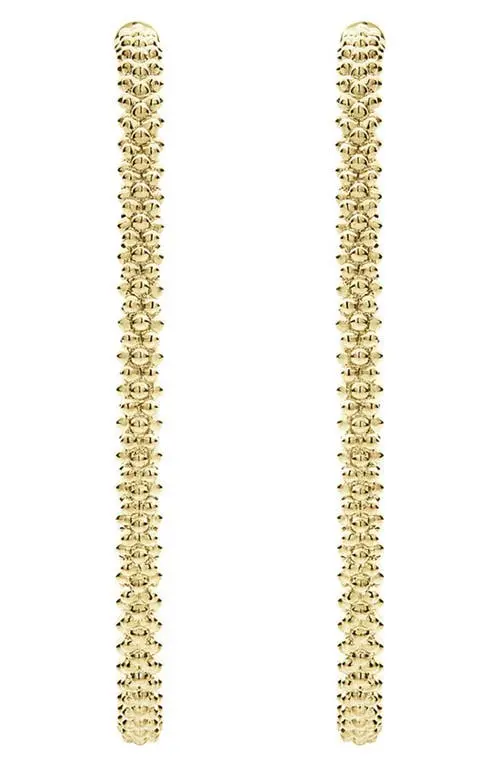 Lagos 18k Caviar Hoop Earrings - Gold