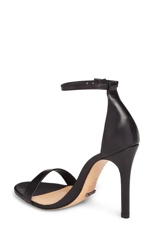 Schutz Cadey Lee Strappy Sandals - Black Leather
