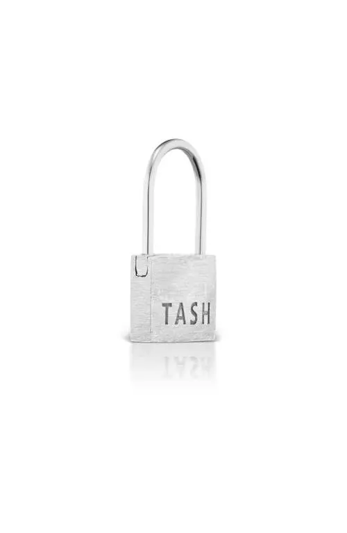 MARIA TASH Padlock Clicker Earring - White Gold