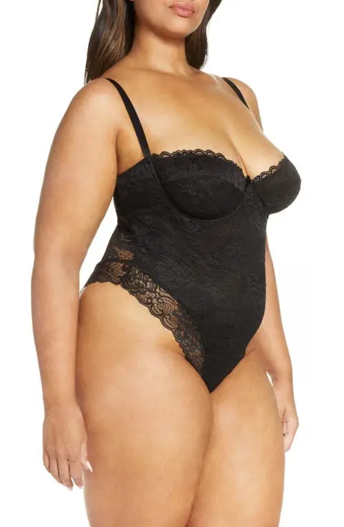 OH LA LA CHERI High Leg Underwire Lace Teddy