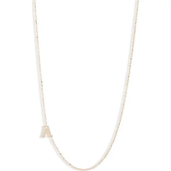 Anzie Diamond Initial Necklace - A