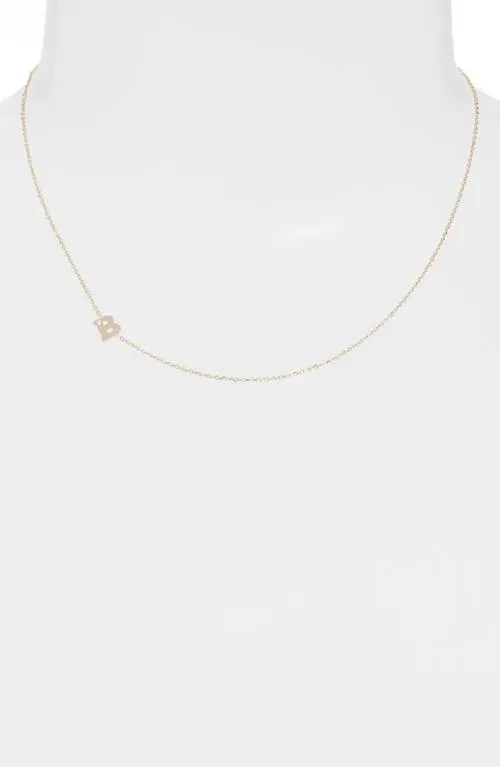 Anzie Diamond Initial Pendant Necklace - B