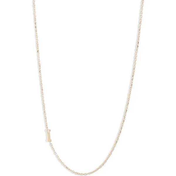Anzie Diamond Initial Pendant Necklace - I