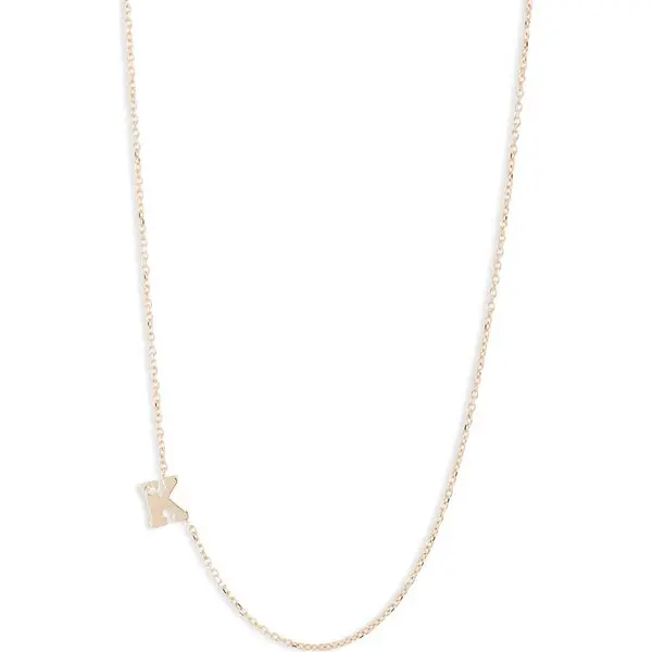 Anzie Diamond Initial Pendant Necklace - K