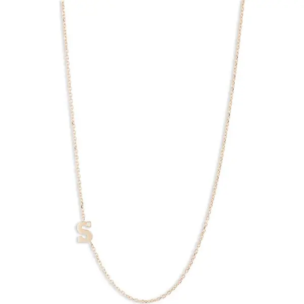 Anzie Diamond Initial Pendant Necklace - S