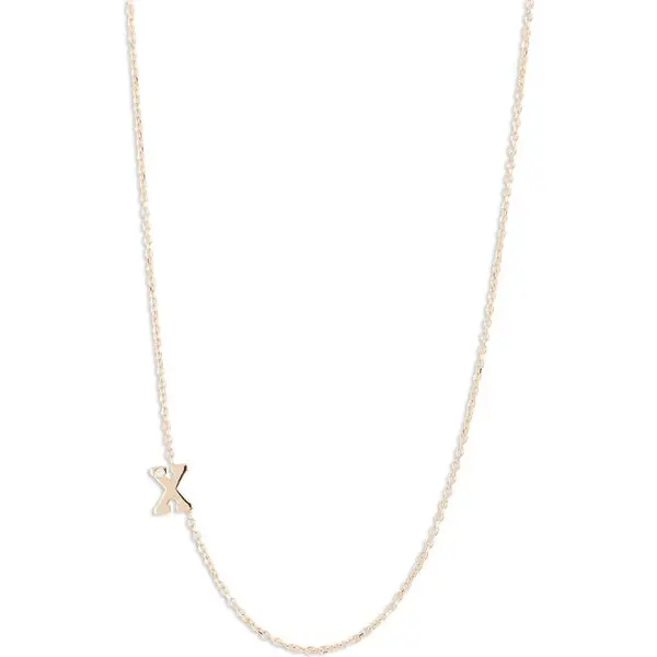Anzie Diamond Initial Pendant Necklace - X